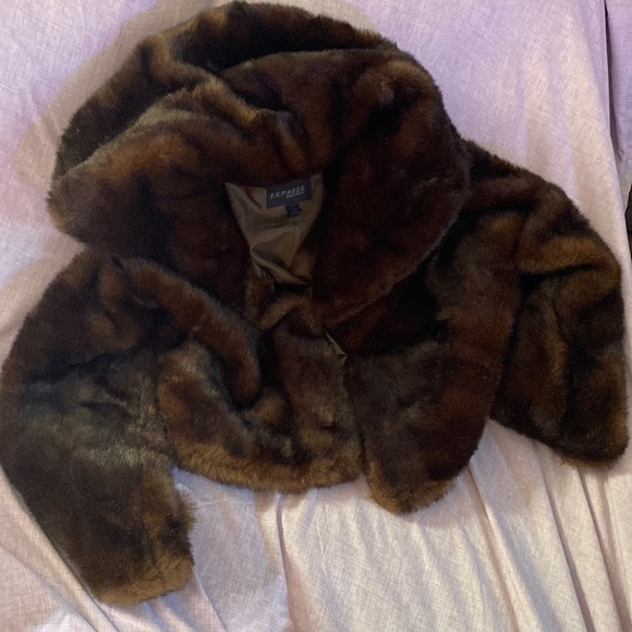 Express | Jackets & Coats | Faux Retro And Fabulous Fur Coat | Poshmark
